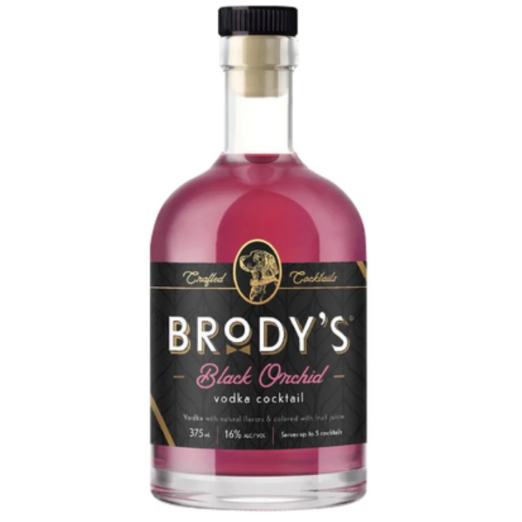 Brody's Black Orchid Vodka Cocktail - 375ml x 6 – Liquor Freight