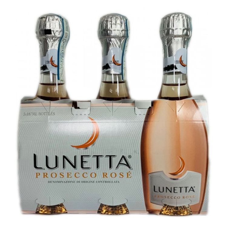 Lunetta Prosecco Rose - 187ml x 3 – Liquor Freight