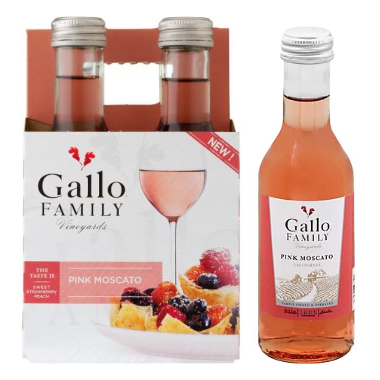 Gallo Family Pink Moscato - 187ml x 4 – Liquor Freight