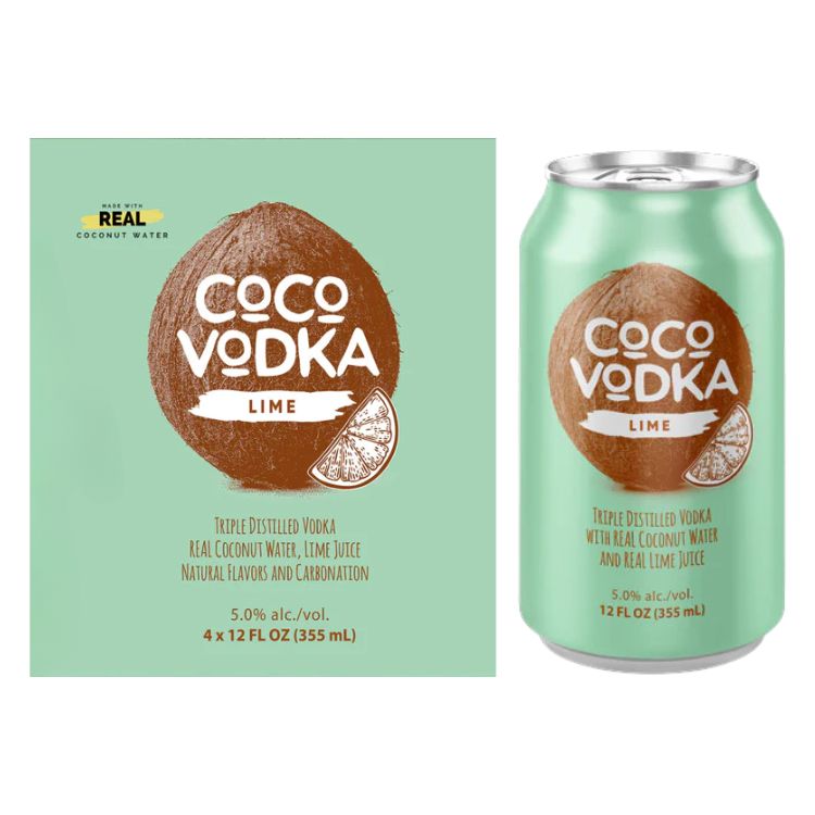 Coco Vodka Lime Hard Seltzer - 12oz x 4 – Liquor Freight