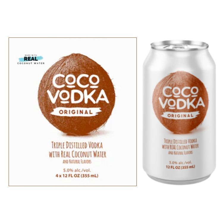 Coco Vodka Original Hard Seltzer - 12oz x 4 – Liquor Freight