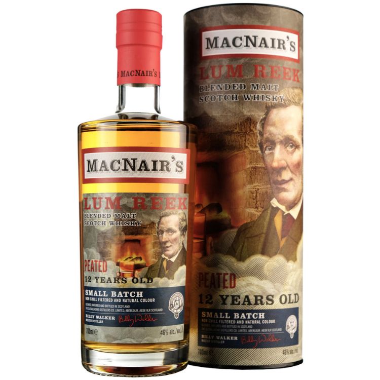 MacNair's 12 Year Old Lum Reek Small Batch Peated Blended Malt Scotch ...