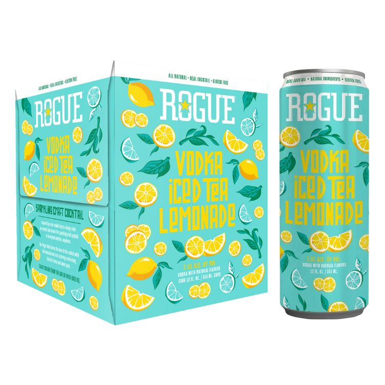 Rogue Spirits Lemonade Iced Tea Vodka - 12oz x 4 – Liquor Freight