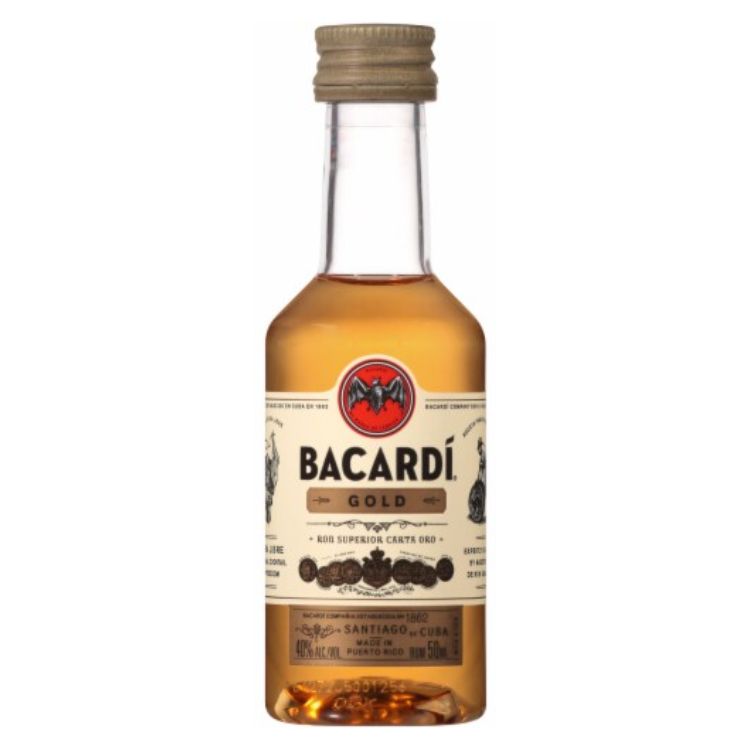 Bacardi Gold Puerto Rican Rum - 50ml Mini Shot – Liquor Freight
