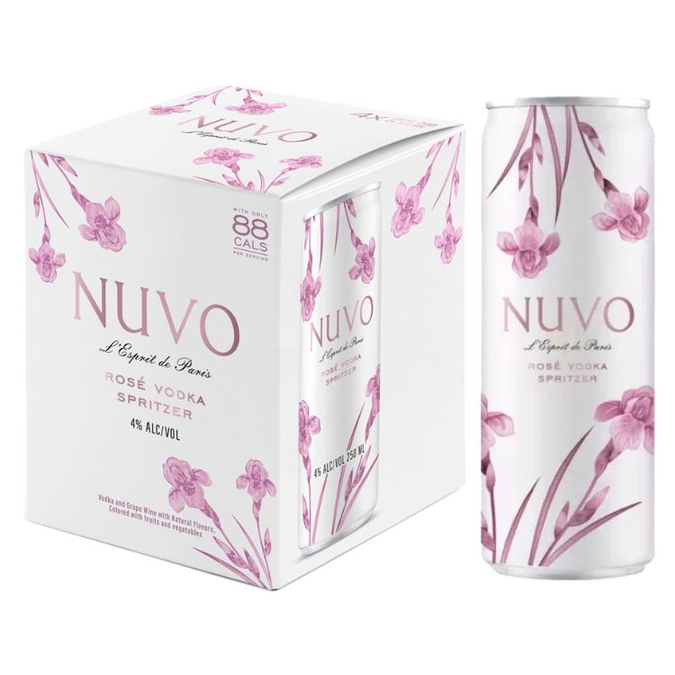 Nuvo Rose Vodka Spritzer - 250ml x 4 – Liquor Freight