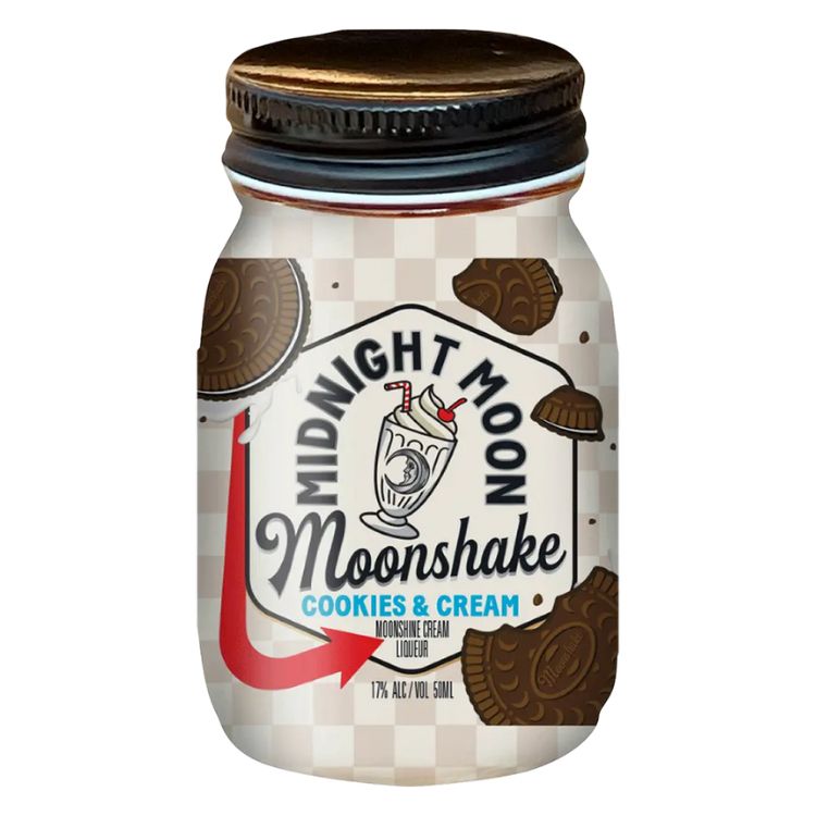 Midnight Moon Moonshake Cookies & Cream Liqueur - 50ml Mini Shot ...