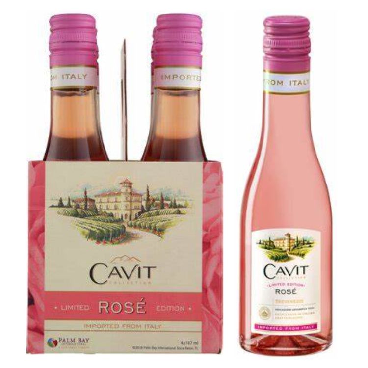 Cavit 2023 Rose - 187ml x 4 – Liquor Freight