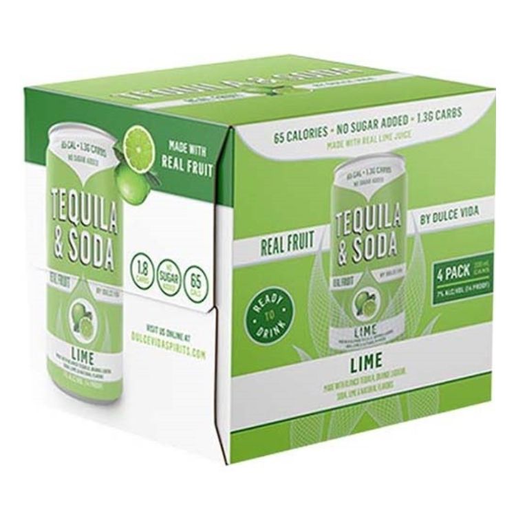 Dulce Vida Tequila & Lime Soda - 200ml x 4 – Liquor Freight