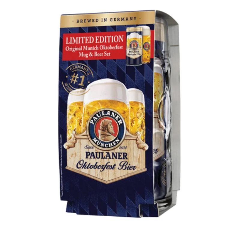 Paulaner Oktoberfest Can & Glass Mug - 1L – Liquor Freight