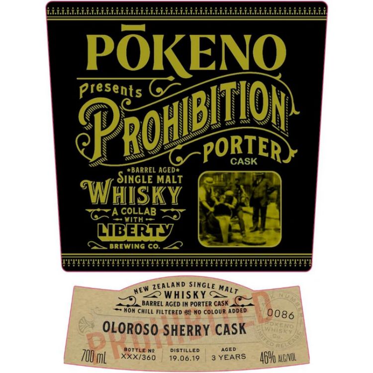 Pokeno Prohibition Oloroso Sherry Casks Whisky - 700ml – Liquor Freight