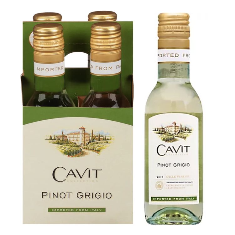 Cavit Pinot Grigio - 187ml x 4 – Liquor Freight