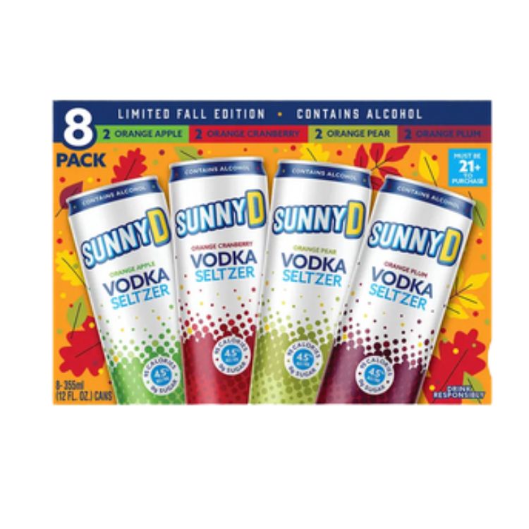 Sunny D Vodka Seltzer Variety - 8 pack x 12 Fl Oz – Liquor Freight