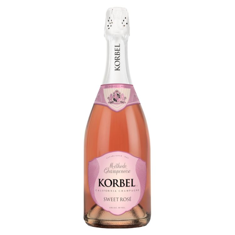 Korbel Sweet Rose California Champagne - 750ml – Liquor Freight