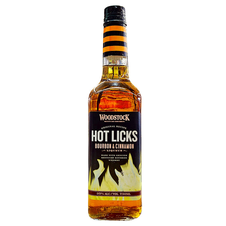Woodstock Hot Licks Straight Bourbon Cinnamon Liqueur -750ml – Liquor ...