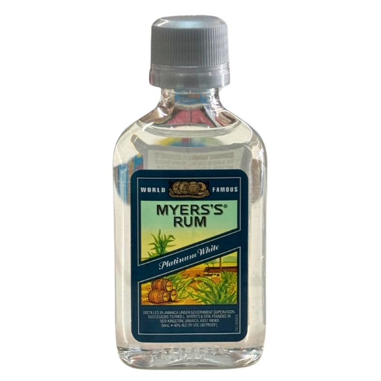Myers Platinum White Jamaican Rum - 50ml Mini Shot – Liquor Freight